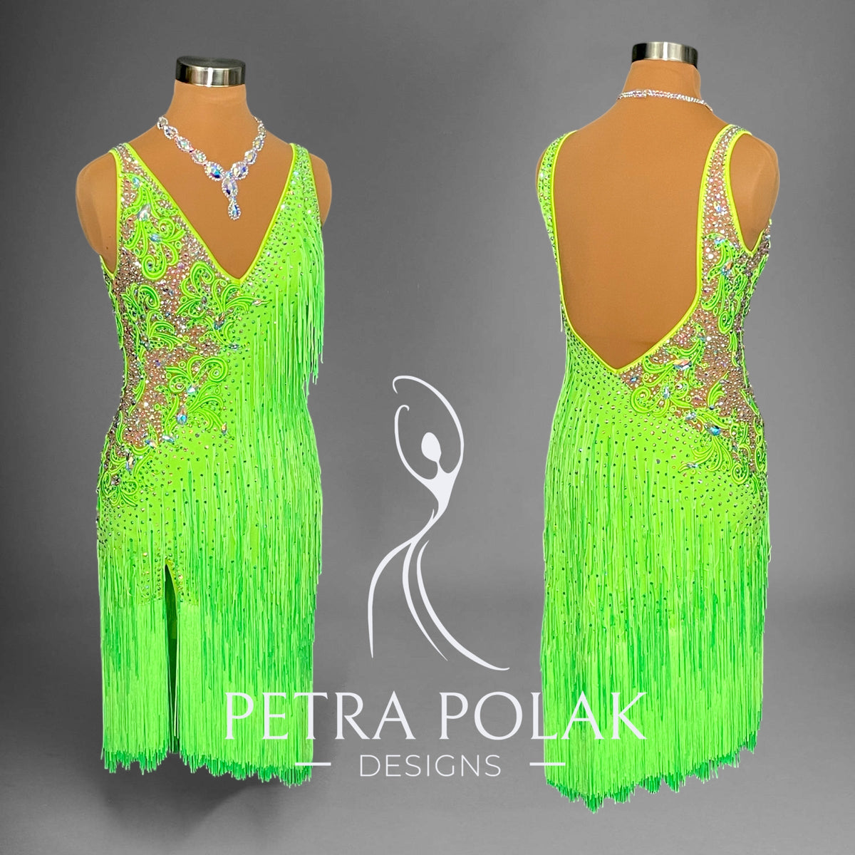Apple Green Latin Rhythm Dance Sport Dress LAT-1041 – Petra Polak